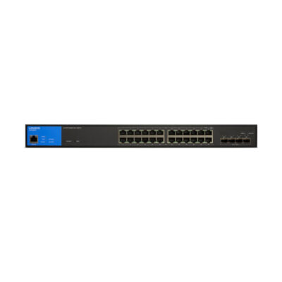 Linksys Business Switch-24-Port Managed Gigabit PoE+ Switch with 4 10G ...