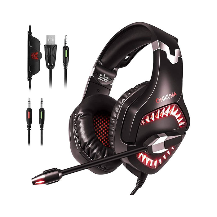 Onikuma K1B PRO Gaming Headset – 7.1 Surround Sound – Noise Cancelling ...