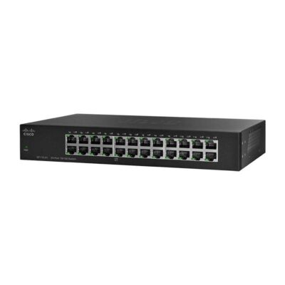 Cisco SF110-24 Unmanaged Switch, 24 Ports 10/100 – System Max