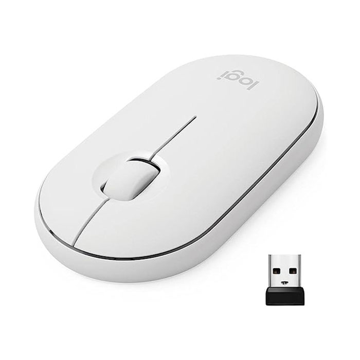 Logitech Pebble M350 Wireless Mouse – Off White – System Max