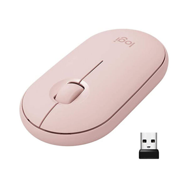 Logitech Pebble M350 Wireless Mouse – Rose – System Max