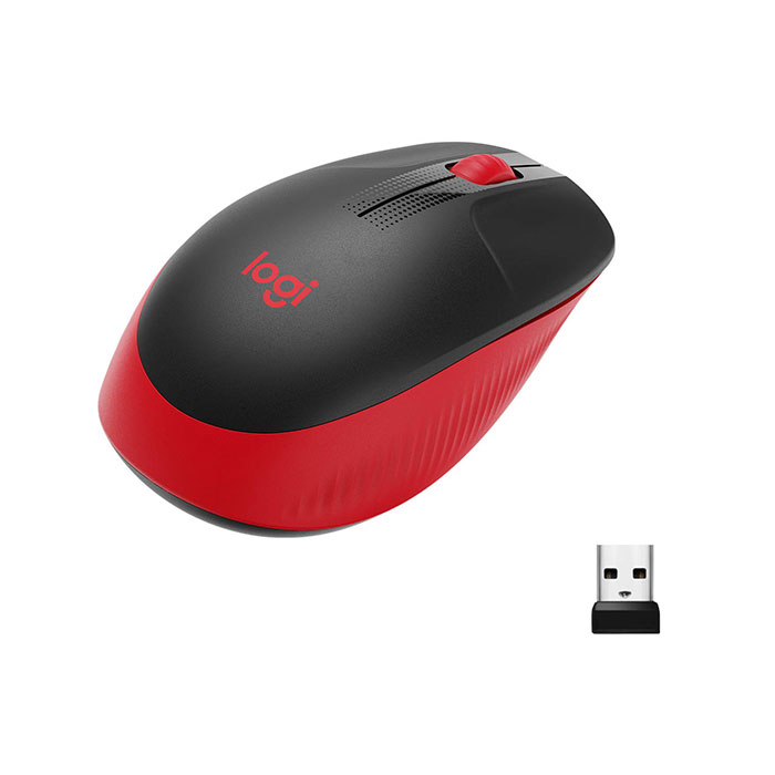 Logitech M190 Wireless Mouse – RED – System Max