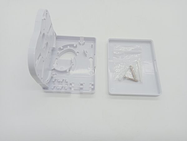 2-Core Fiber Optic Plastic Box (Indoor Faceplate) with Internal ...