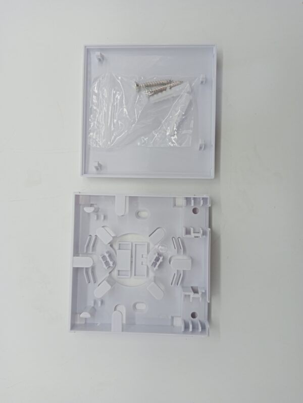 2-Core Fiber Optic Plastic Box (Indoor Faceplate) without Cassette ...